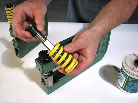 Slide 7 Insert punch body into stripping spring. | UniPunch
